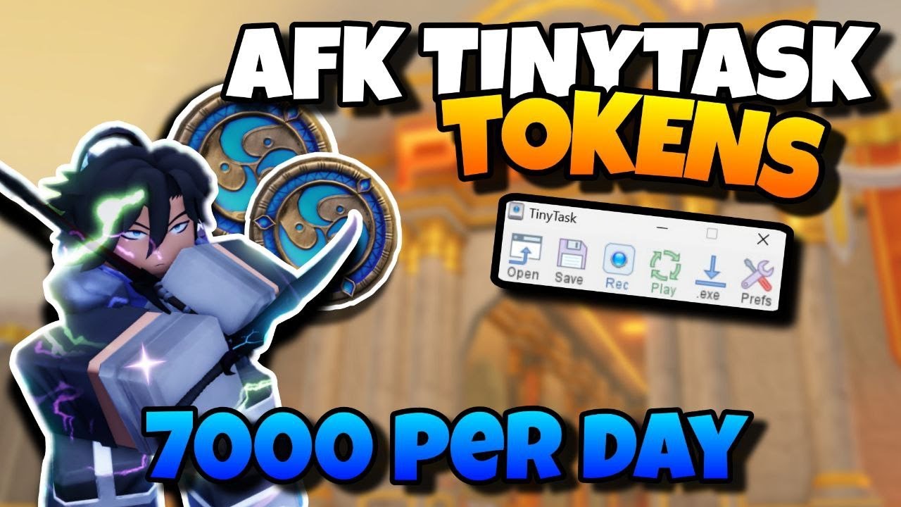 How to AFK TinyTask TOKENS in Atheyx's Realm! | AnimeDefender - YouTube