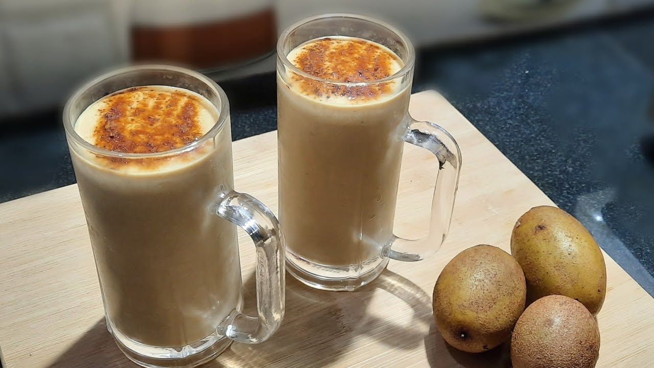 Chikoo Milk Shake | Sapota Shake Recipe | ചിക്കൂ മിൽക്ക് ഷേക്ക് ...