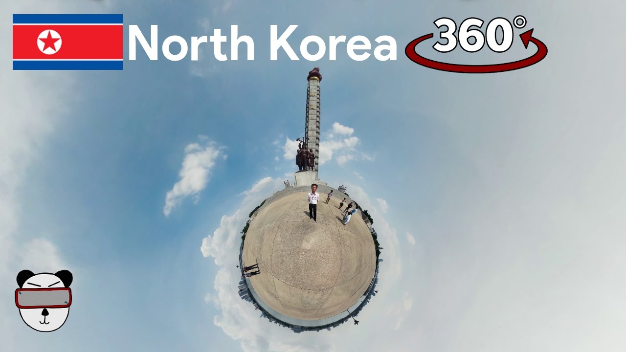 🇰🇵360° Inside North Korea: Juche Tower (주체사상탑) | Pyongyang, North Korea ...