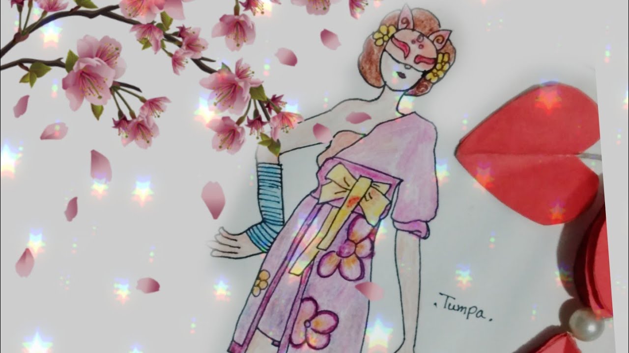 FF~sakura bundle Sketch art 🌸by Rabeya Tumpa| - YouTube