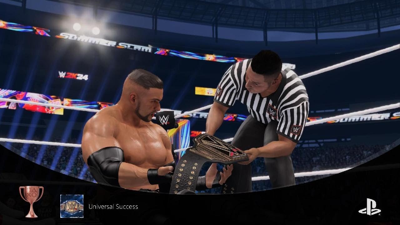 WWE 2K24 Universal Success Trophy - YouTube