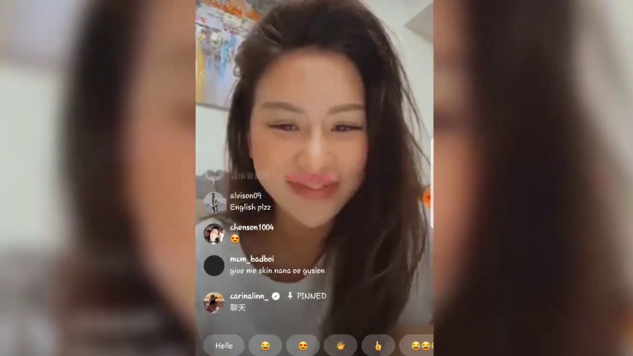 Beautiful Carina Linn Live Instagram Chat!! - YouTube