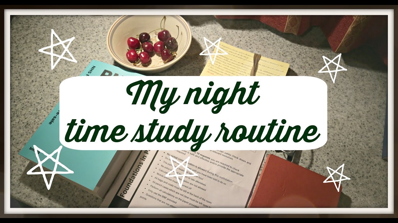 Effective Night Time Study Routine | StudyandOrganise - YouTube