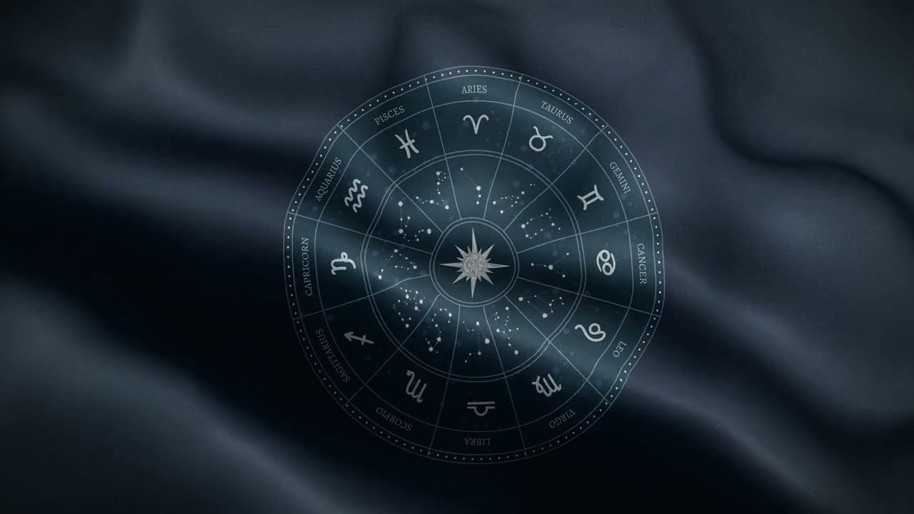 Zodiac Horoscope Flag Loop Background 4K - YouTube