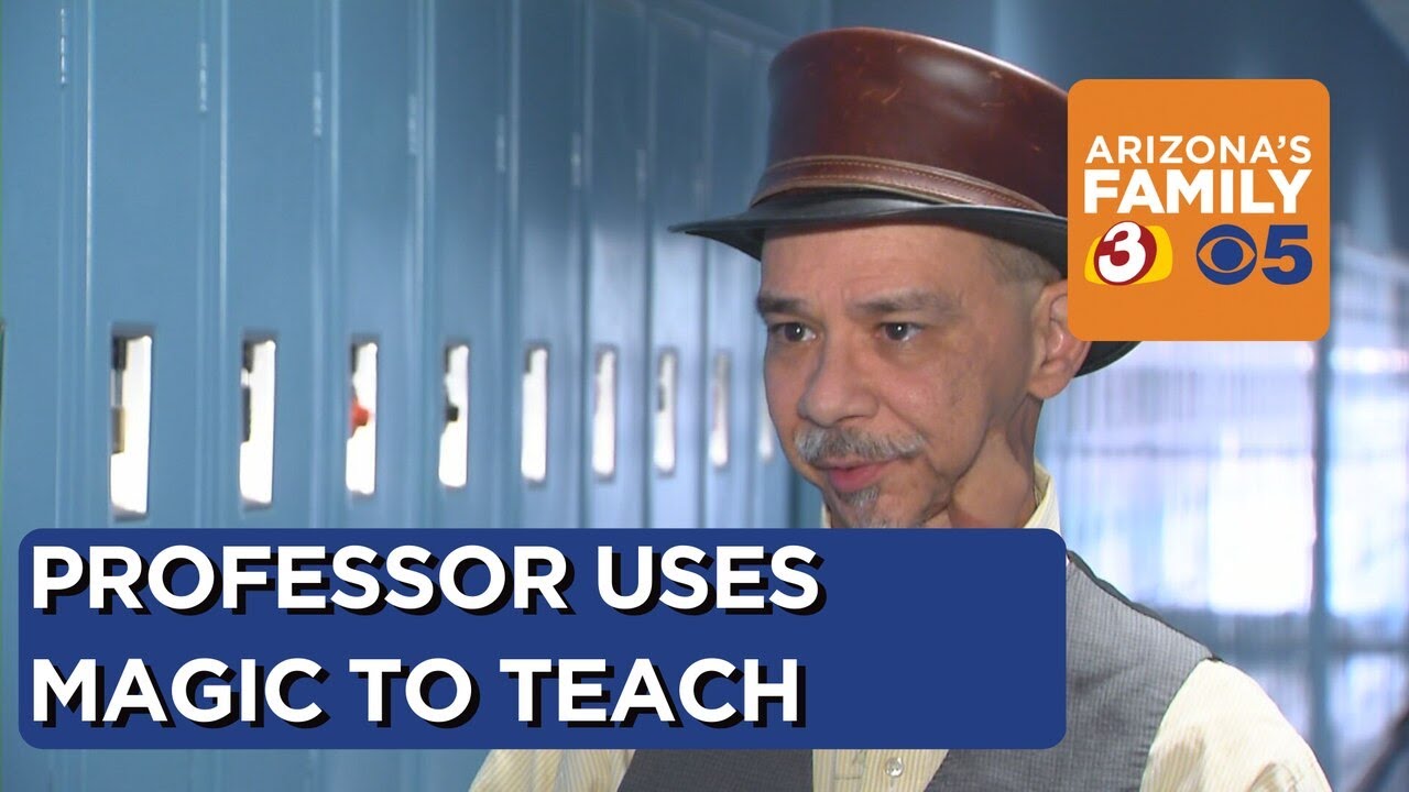 Arizona college professor uses magic to teach psychology - YouTube