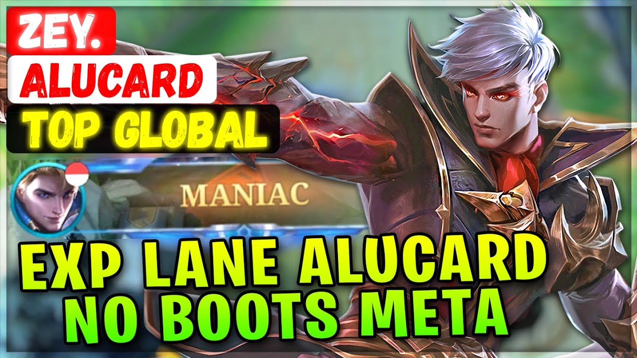 MANIAC!! Exp Lane Alucard No Boots Meta [ Top Global Alucard ] Zey ...