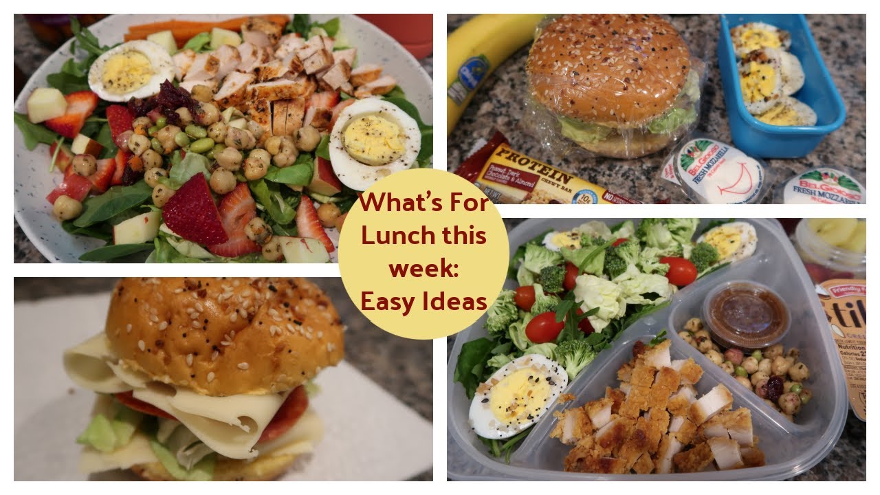 Lunches for the Week | Easy Lunch Ideas - YouTube