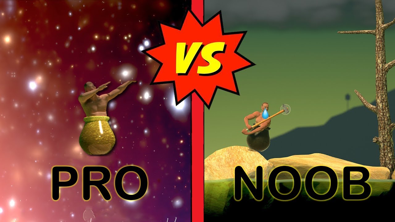 Pro Player vs Noob. (Getting Over It) - YouTube
