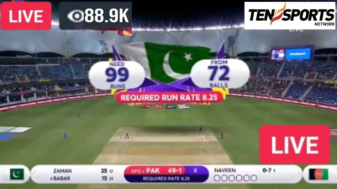 🔴Ten sports live streaming pakistan vs Afghanistan ptvsports streaming ...