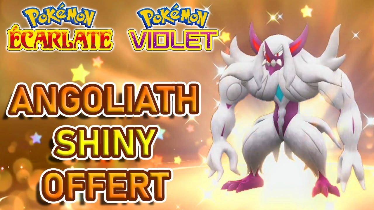 DISTRIBUTION ANGOLIATH SHINY STRATÉGIQUE | Pokémon Violet & Écarlate ...
