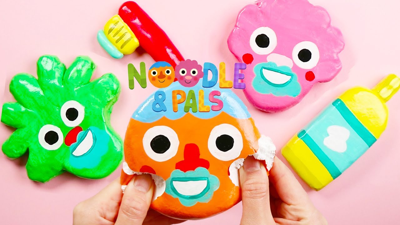 Noodle & Pals l Brush Your Teeth l super simple songs clay cracking ...