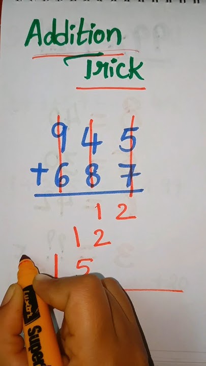 Unique Method Of Addition Maths Trick Maths Mathstrick Shorts Quickmathtrick