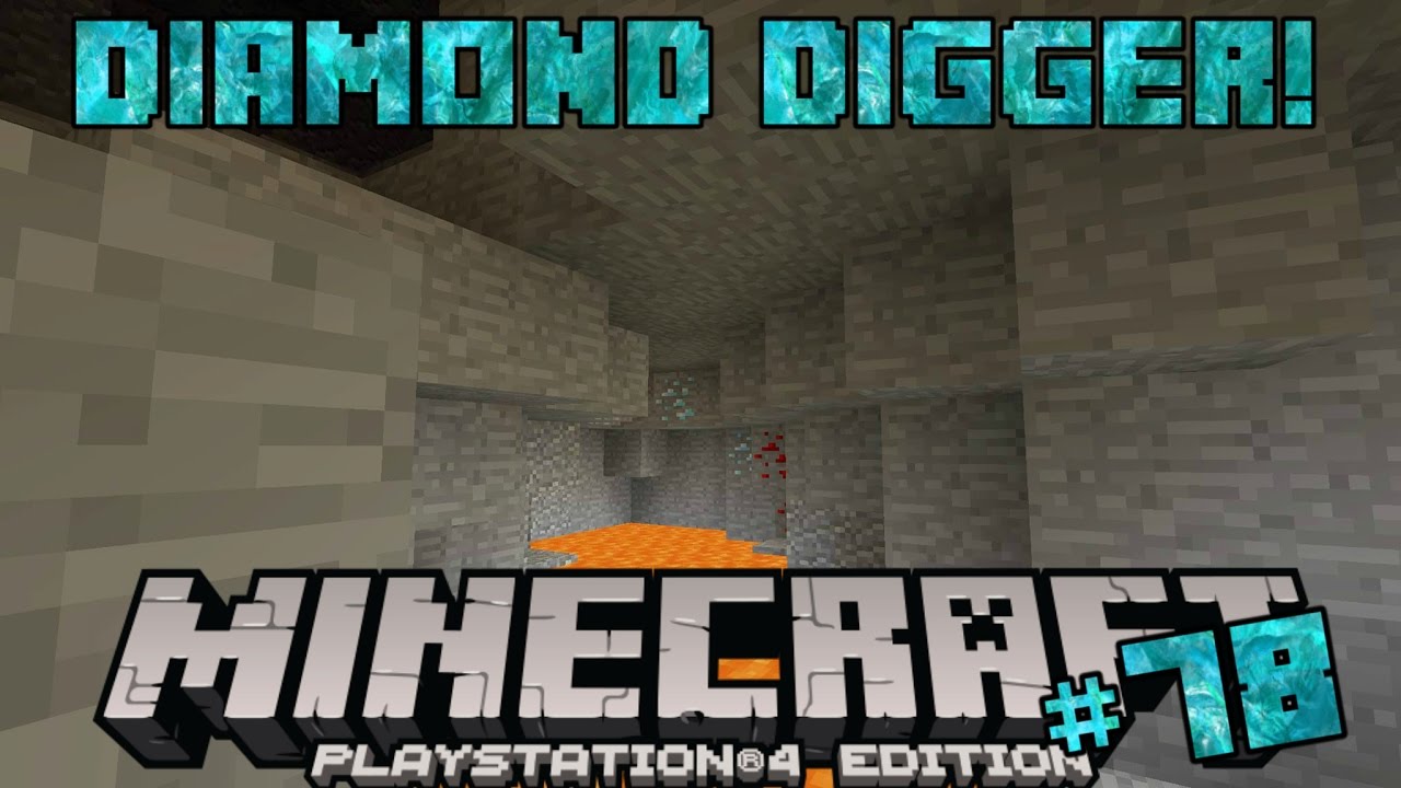 Minecraft PS4 Survival #78 | Diamond Digger! - YouTube