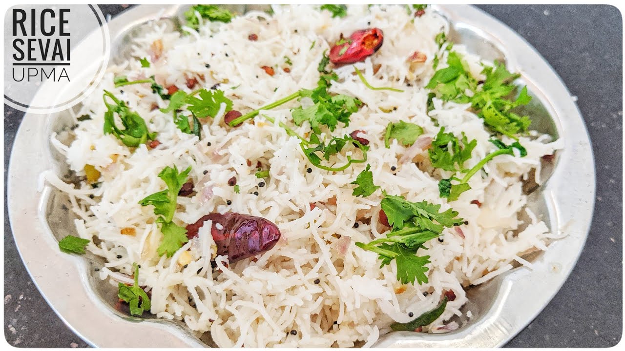 RICE SEVAI UPMA RECIPE | How to cook Anil Rice Sevai | Rice Vermicelli Upma | Breakfast Recipes ...
