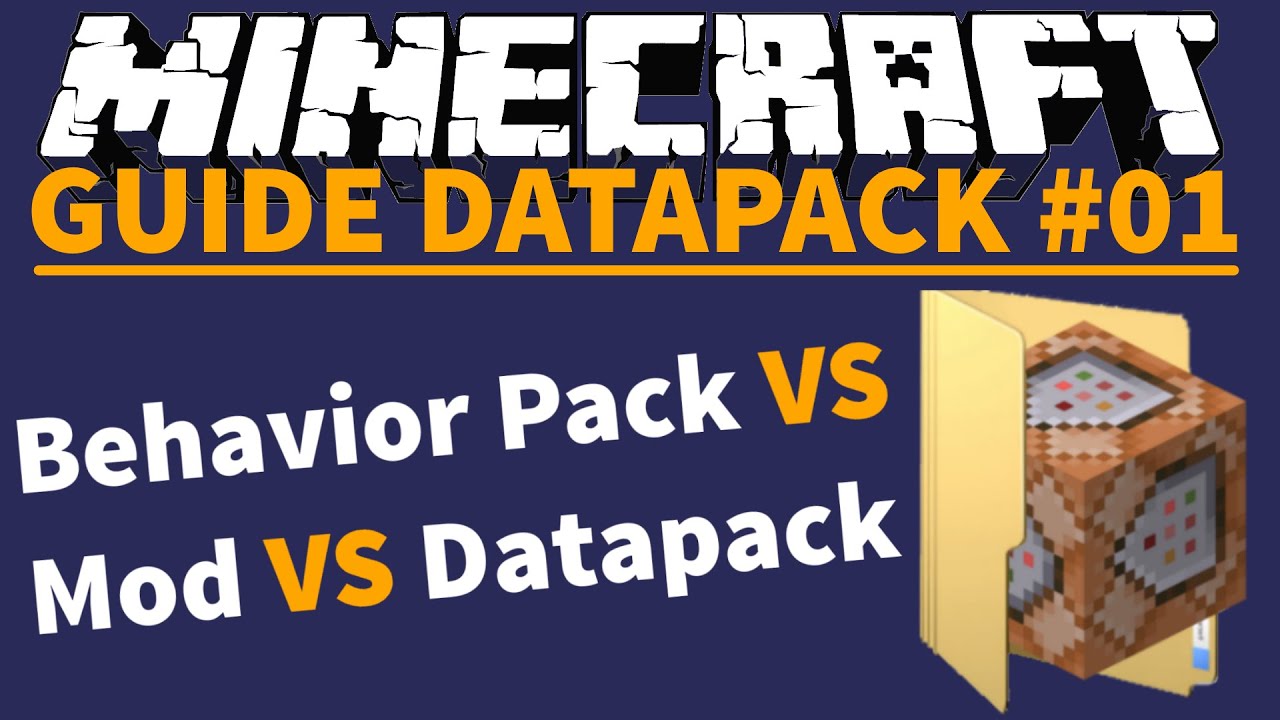 🔍 Différences entre Data / Resource / Behavior Packs et Mod ? Guide ...