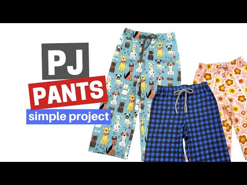 How To Make PJ Pants // Super Simple Sewing Tutorial