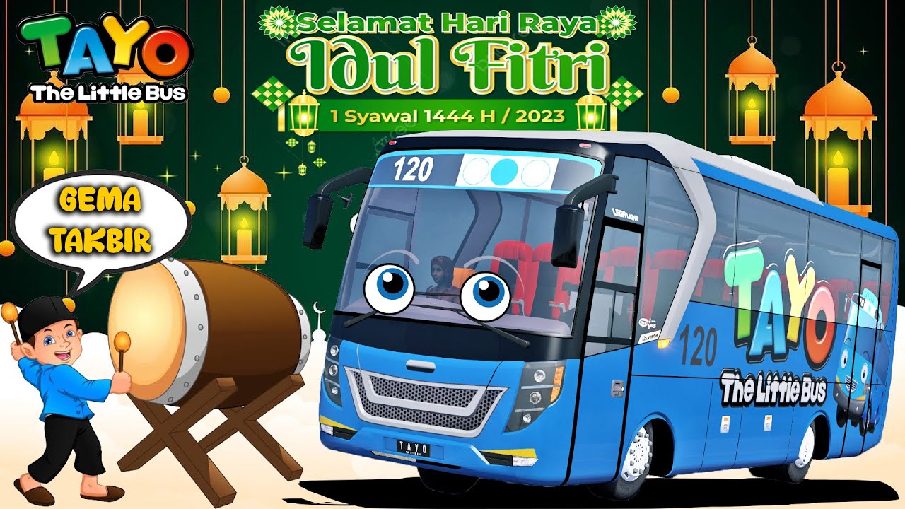 GEMA TAKBIR BUS TAYO TAKBIRAN KELILING KAMPUNG, UNTUK MENYAMBUT HARI ...