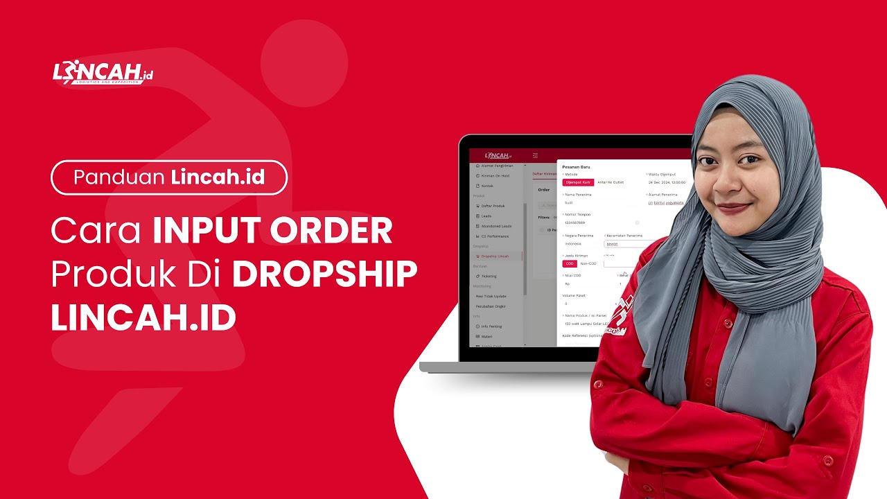 Cara Input Order Produk di Dropship Lincah - YouTube
