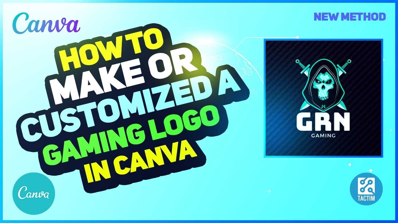 How to Make or Customize a Gaming Logo in Canva 2025 - YouTube
