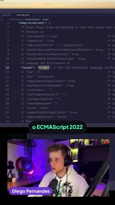 Configurando a versão do ECMA Script para o Typescript - YouTube
