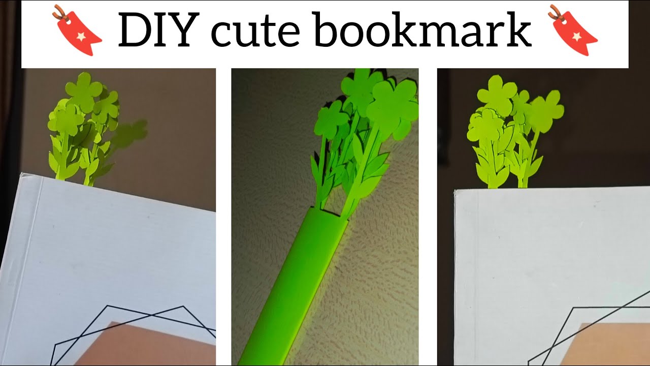 DIY cute flowers bookmark | bookmark ideas | book separator tutorial ...