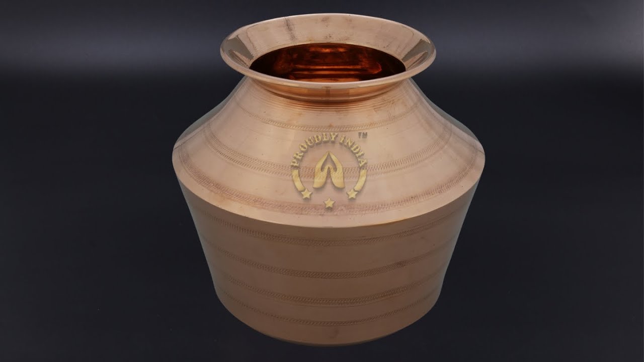 Copper Pongal Pot, Pongal Paanai, Handmade Copper Pot. - YouTube