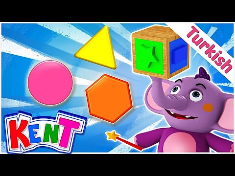 Şekiller ve Bulmaca Küpü ❤️ Çocuklar için Öğrenme Videoları 🔶 Kent Turkish