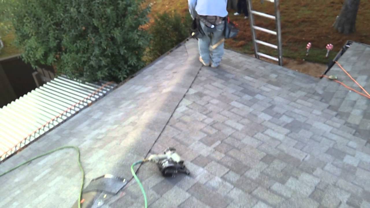 Installing Ridge on Roof - YouTube