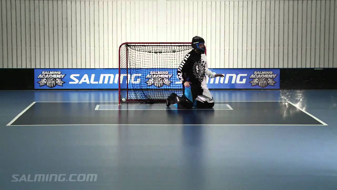 Salming Academy Goalie - Mobility and positioning - YouTube