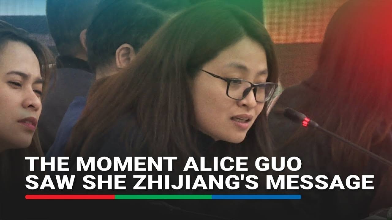 Actual moment: Alice Guo sees message from self-confessed Chinese spy ...