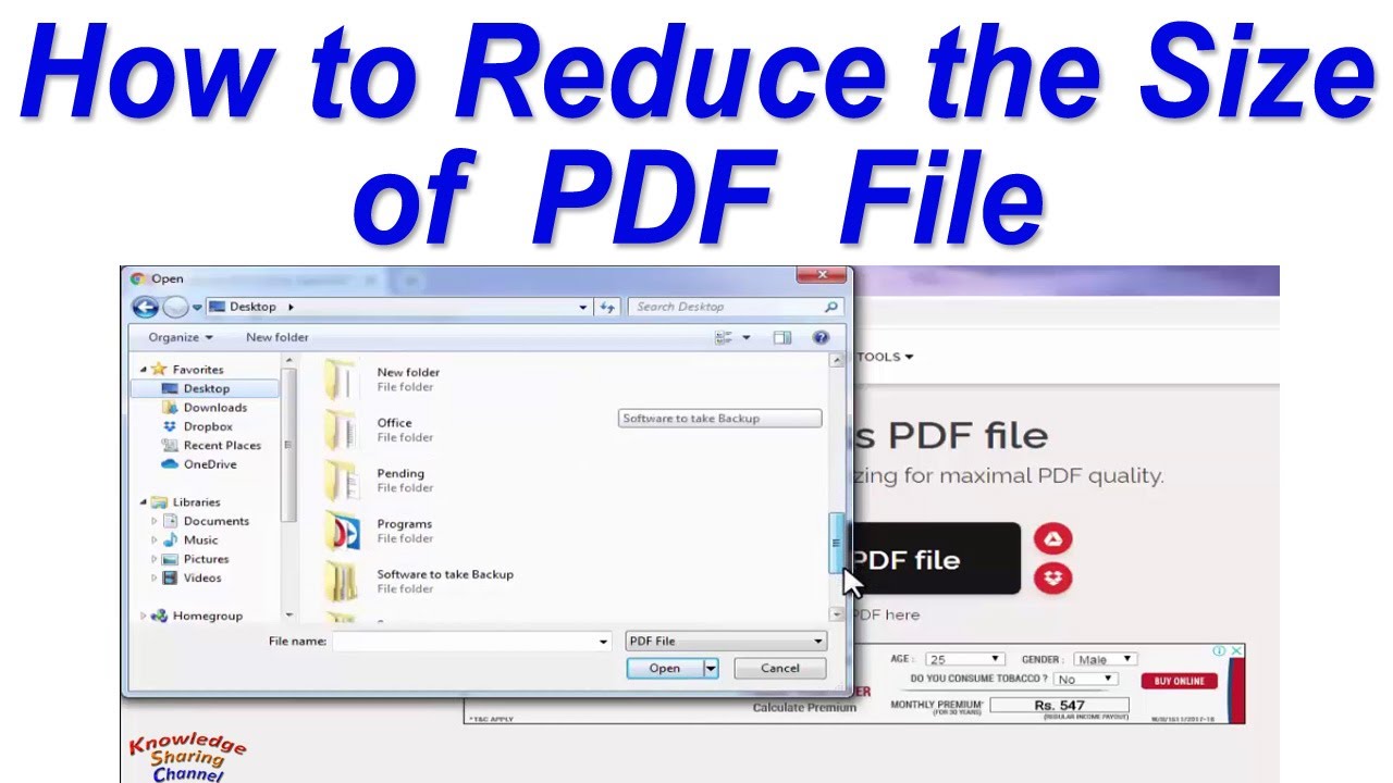 How to Reduce the Size of PDF - YouTube