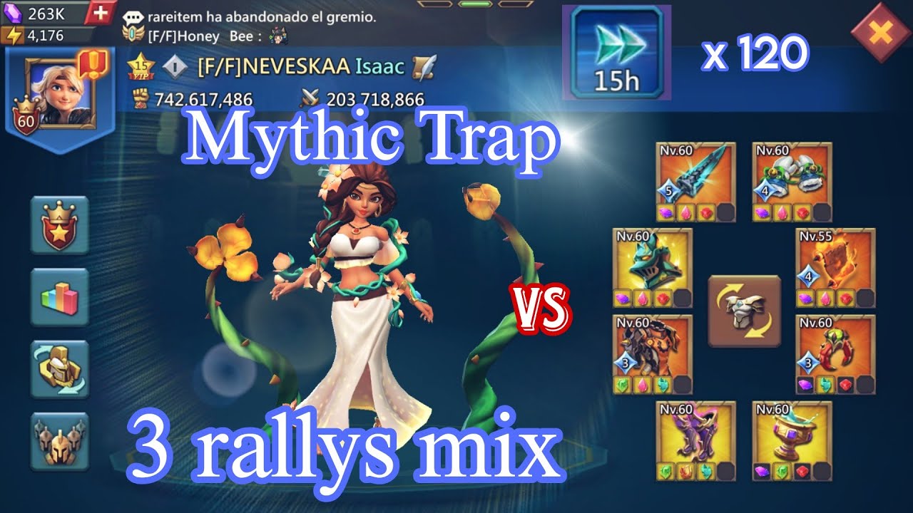 GK9 COME FOR MY RALLY TRAP..MIX RALLIES MYTHIC TRAP #lordsmobile #rally ...