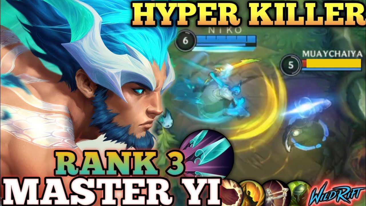 MASTER YI HYPER AGGRESSIVE MVP PLAY! BEST META BUILD - TOP 3 GLOBAL MASTER YI BY N i K O - WILD ...