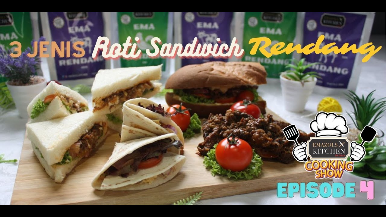 Sandwich Rendang Emazols Kitchen Cooking Show | Episode 4 - YouTube