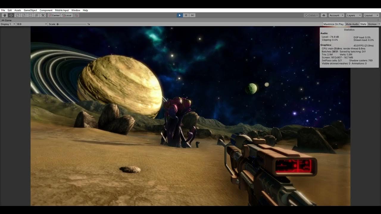 Unity 3D Game: Cyborg shooter - add Post-processing - YouTube