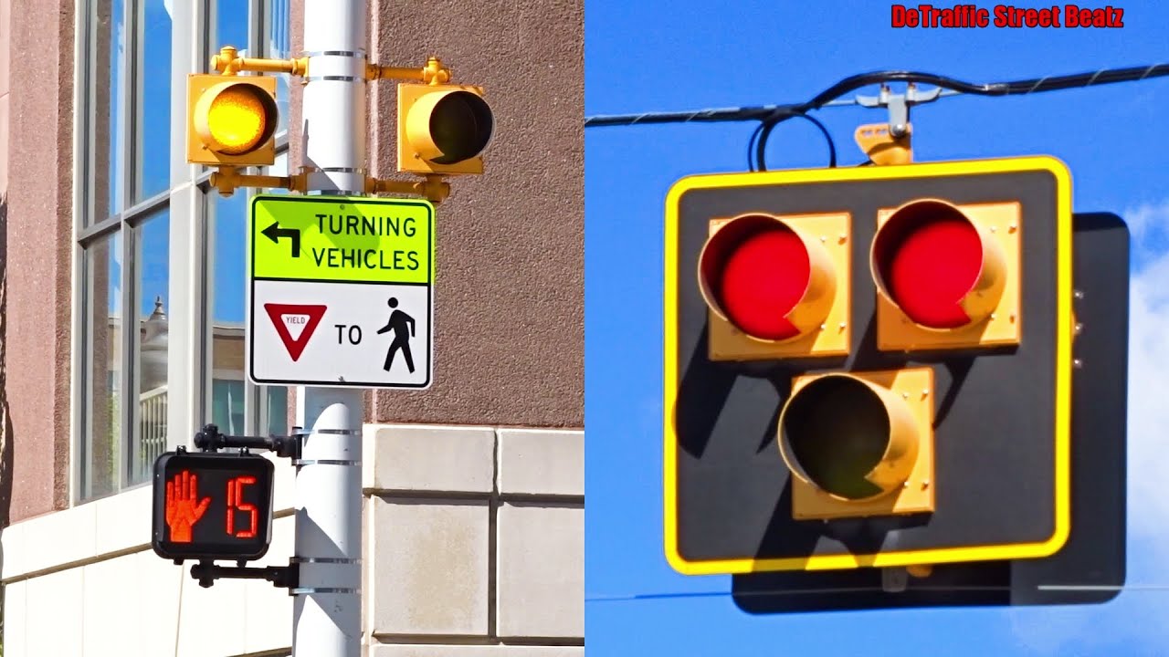 Flashing Hawk Crosswalk Traffic Lights | John R & Brady - YouTube