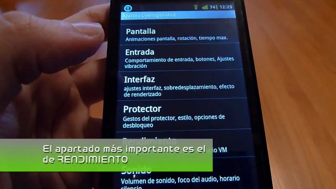 Tutorial // Cómo configurar CyanogenMod 7.2 - YouTube