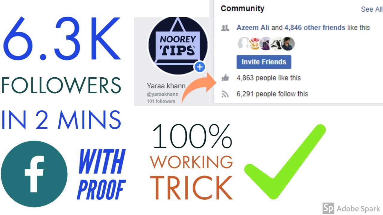 HOW TO INCREASE FB LIKES AND FOLLOWERS 2020|100% WORKING TRICK ...