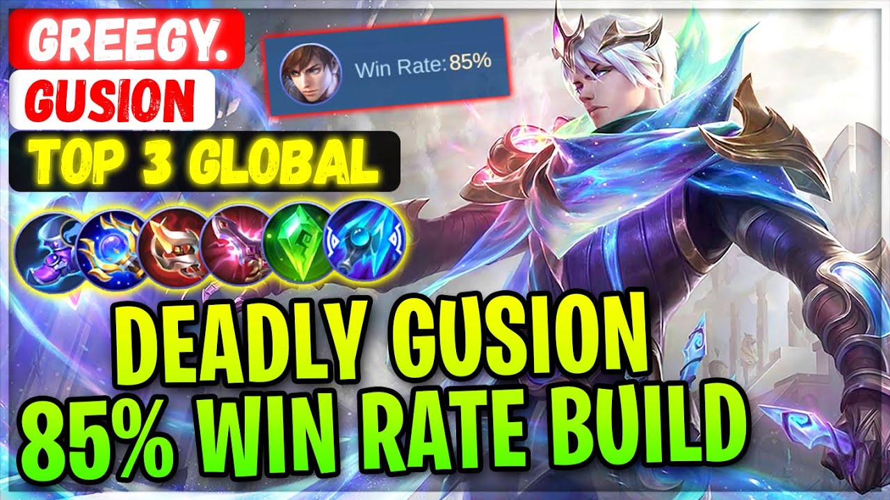 Deadly Gusion 85% Win Rate Build [ Top Global Gusion ] Greegy. - Mobile ...