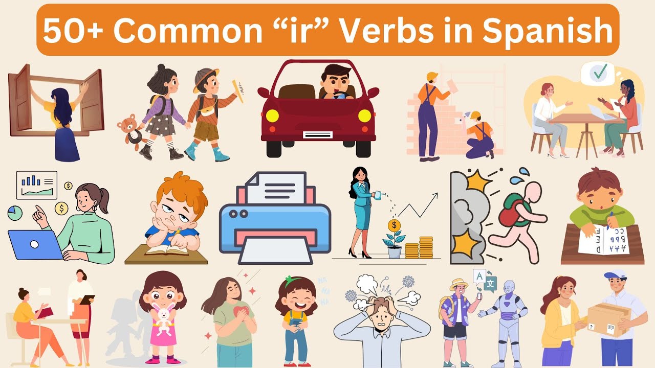 50+ Most Common "ir" Verbs in Spanish | Spanish for Beginners - YouTube
