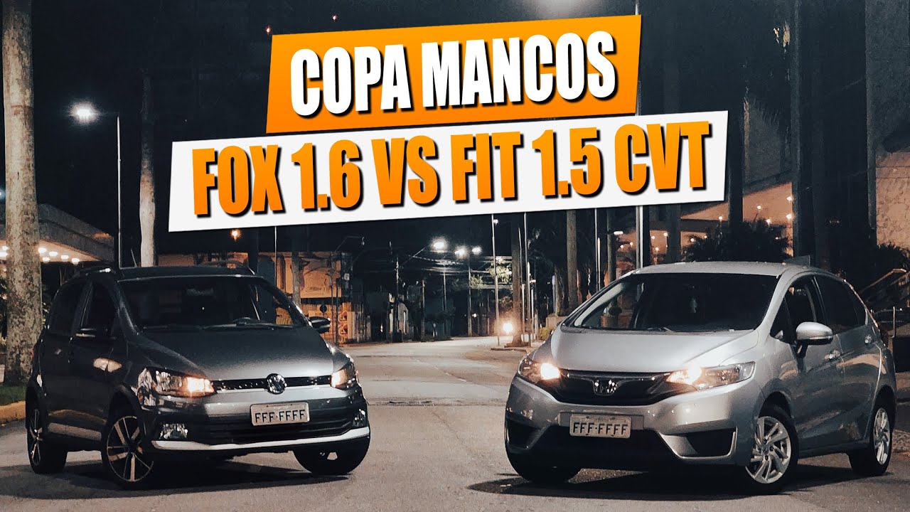 HONDA FIT 1.5 CVT vs FOX 1.6 MANUAL | INACREDITÁVEL O RESULTADO | COPA ...