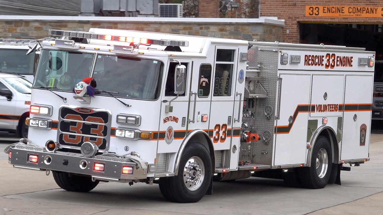 Kentland Volunteer Fire Department Rescue Engine 833 & Volunteer Chief ...