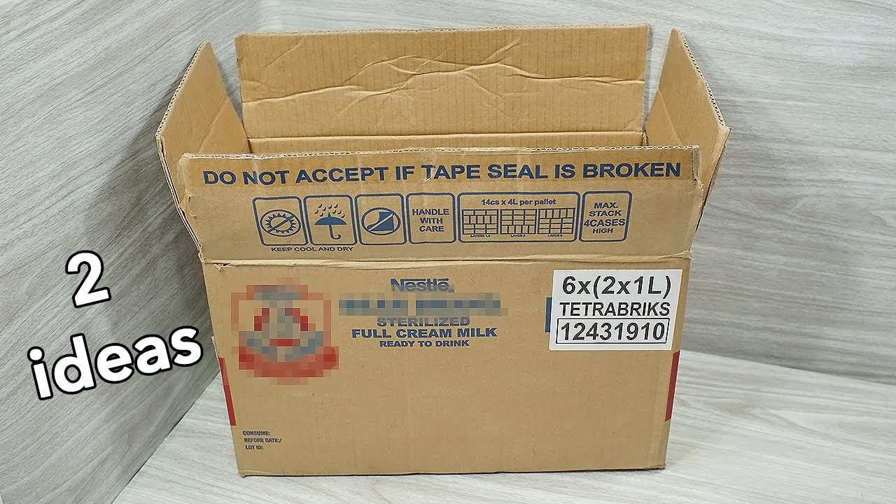 2 ideas that i made with big cardboard box - YouTube