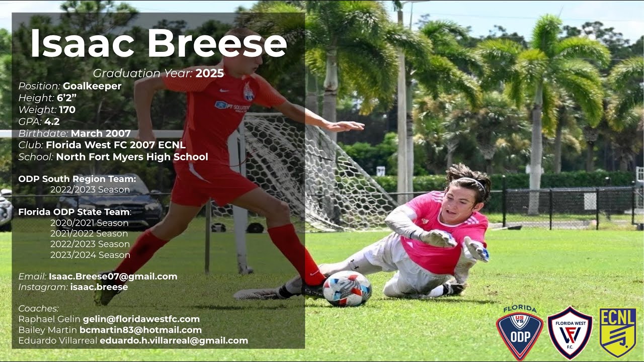 Isaac Breese Goalkeeper - Class of 2025 College Soccer Recruiting ...