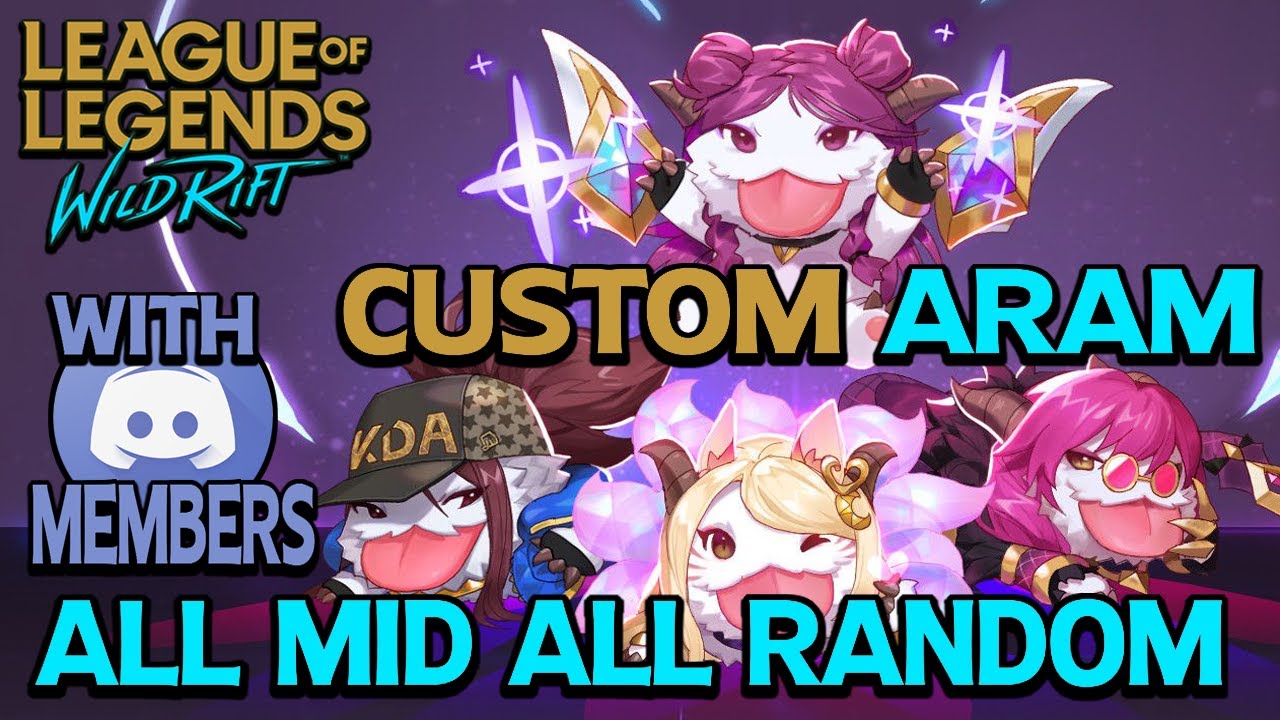 🔴ARAM(All Random All Mid) Mode with Discord's Members | League of ...