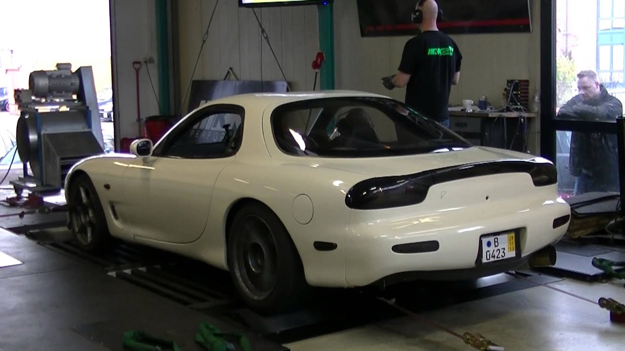 RX7 FD3S JDM single turbo Dyno Run best sound - YouTube