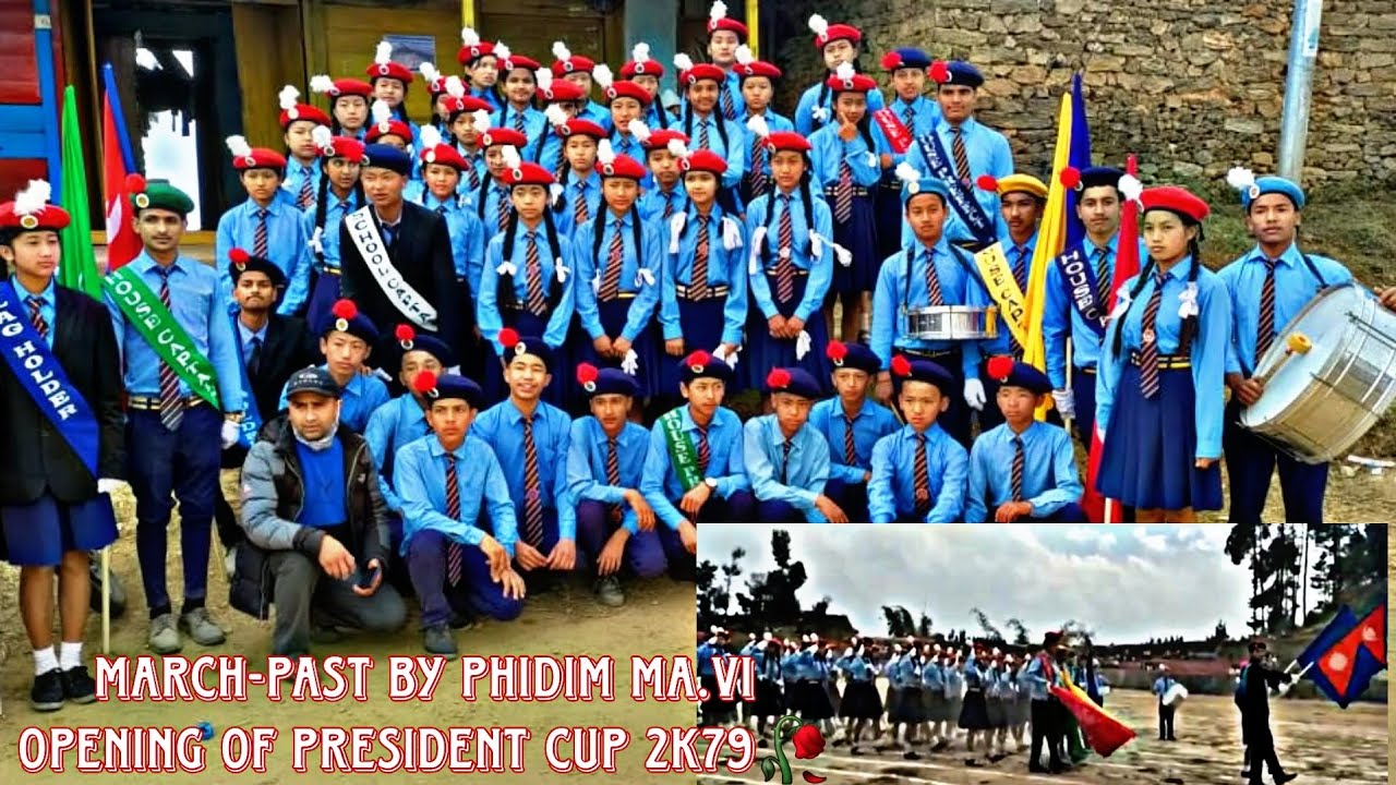 March- past Perform By Phidim MA.VI ️On Opening Of President Shield Cup ...
