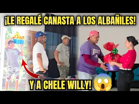 BESSY esta feliz de compartir este detalle con los albañiles y su jardinero/ Todos estaban felices