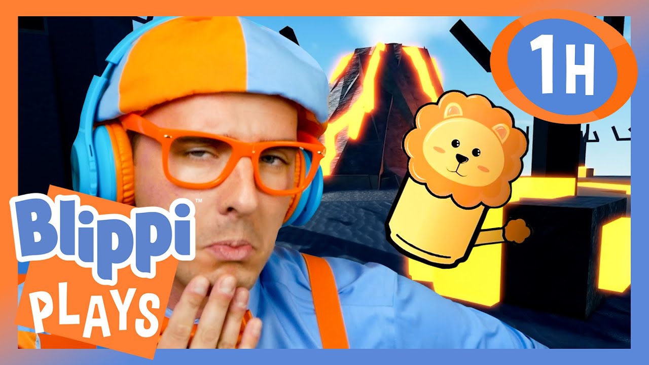 Find The Lava Lion Can! | Blippi Plays | Moonbug Kids - Games ...