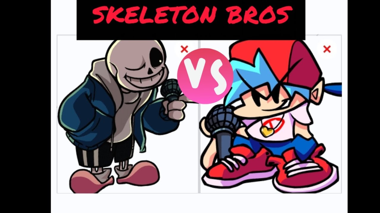 FNF VS SKELETON BROS(UNDERTALE)/FULL WEEK/HARD/FNF MOD - YouTube